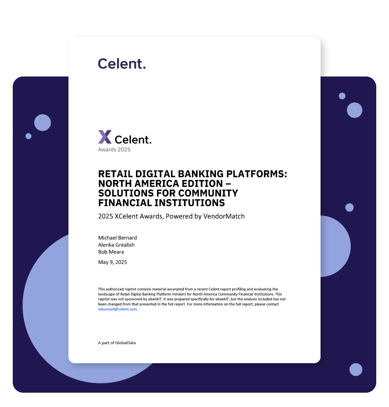 Celent Report: Retail Digital Banking Platforms: North America | ebankIT